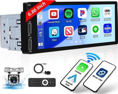 Camecho Autoradio Din Avec Apple Carplay Et Android Auto Cran