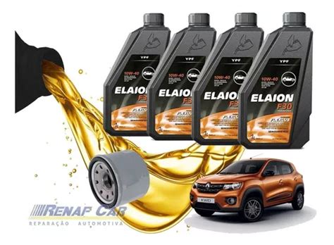 Kit Troca Óleo 10w40 Filtro Renault Kwid Zen 1 0 2017 A 2019