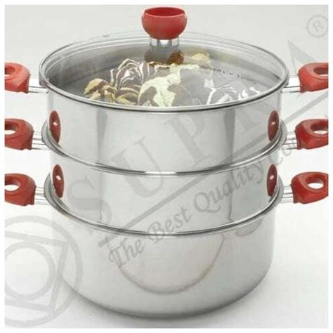 Jual Panci Super Steamer Kukusan 3 Susun Supra 32 Cm Kode 091 Di