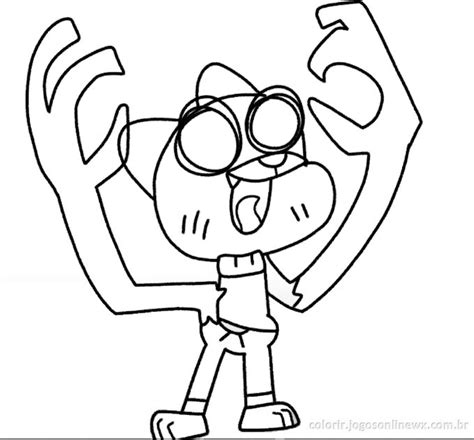 Colorir Gumball Fnf Mod Pibby Corrupted Em Desenhos Animados