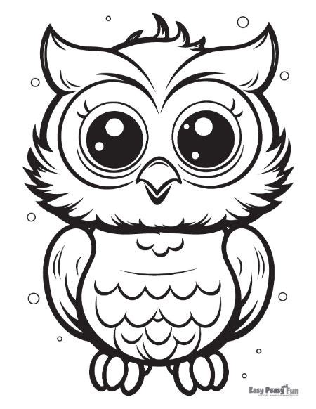 Owl Coloring Pages 30 Printable Sheets Easy Peasy And Fun