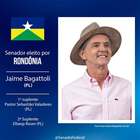 Senado Federal on Twitter Eleito senador por Rondônia Jaime Maximino
