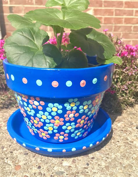 Hand Painted Terra Cotta Pot Flower Pot Design Painted Plant Pots