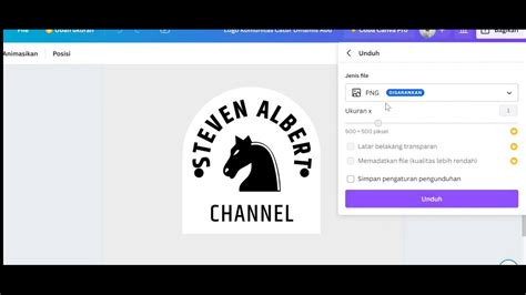 CARA MENYIMPAN HASIL DESAIN CANVA KE FORMAT PDF YouTube