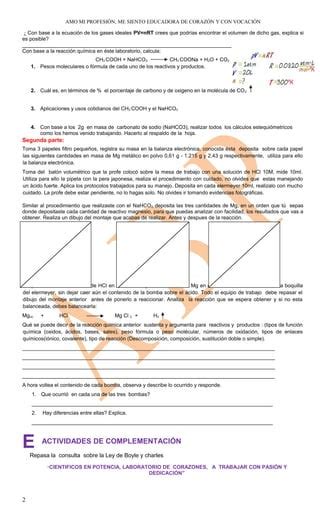 Laboratorio No 4 Estequimetria PDF