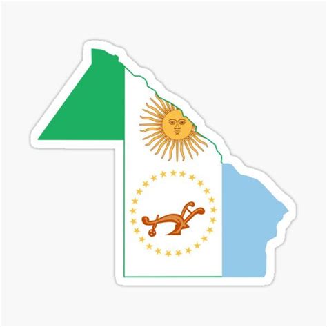 Pegatina For Sale Con La Obra Mapa De La Bandera De La Provincia De