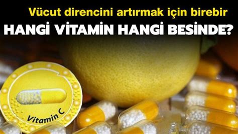 Hangi Vitamin Hangi Besinde Bulunur