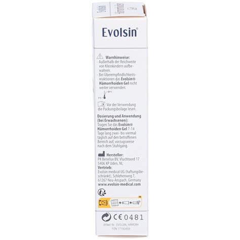Evolsin H Morrhoiden Gel Ml Shop Apotheke