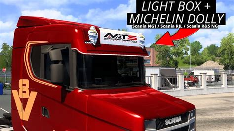 ETS2 1 45 ADDON LIGHT BOX SCANIA R S NextGen RJL NGT By H W