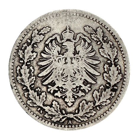 Jaeger Kaiserreich Pfennig Eichkranz Silber Erster Typ A