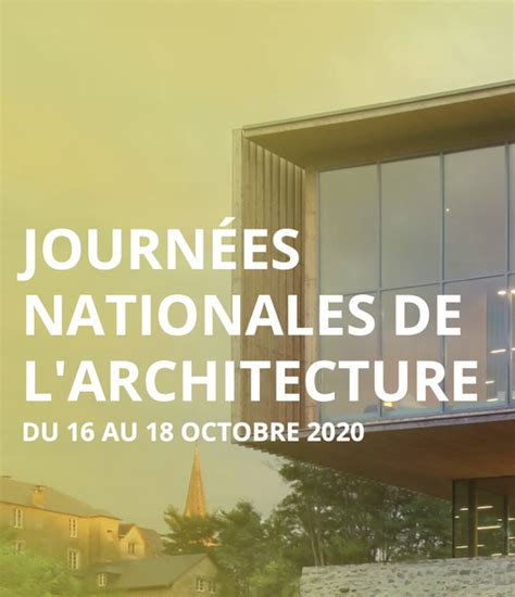 Journées nationales de l architecture 2020 appel à contributions