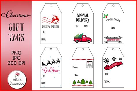 Editable Christmas Gift Tags