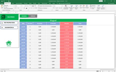 Controle de Aluguel de Imóveis Recibo Planilhas Excel ExcelCoaching
