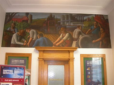 Bellevue Ohio Post Office Mural New Deal Mural Entitled O Flickr
