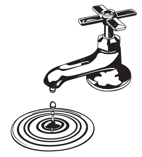 Grifo De Agua Cambio Climático Medio Ambiente Escasez De Agua Vector