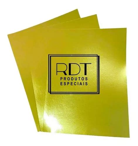 Papel Lamicote Laminado Ouro Dourado G Kit Folhas A Mercadolivre