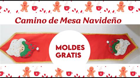 Tutorial Fácil camino de mesa navideño YouTube