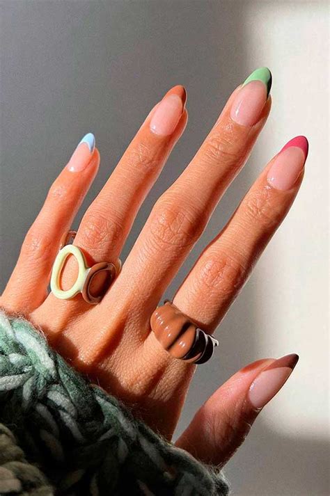20 Ideas de UÑAS FRANCESAS 2024 De Colores y Elegantes