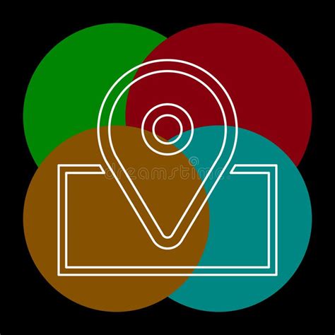 Icono De La Navegaci N Icono Del Marcador Del Mapa Del Vector