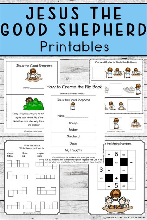 Jesus The Good Shepherd Printables Simple Living Creative Learning