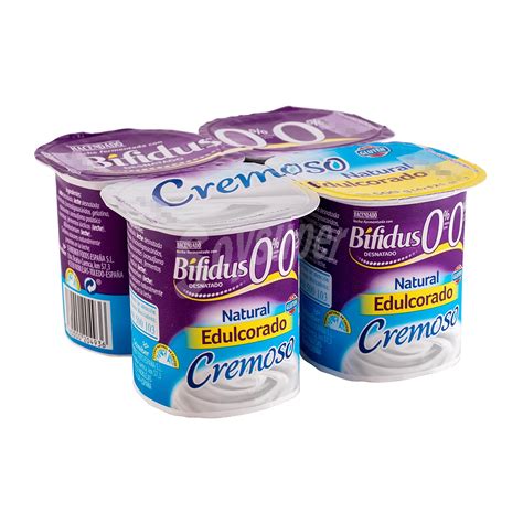 Hacendado Bifidus Desnatado Cremoso Natural Edulcorado Pack X G
