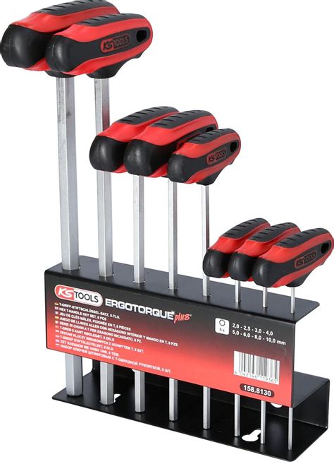 KS TOOLS Zestaw Kluczy Imbusowychz Uchwytem T 8 Szt 2 10mm KS Tools