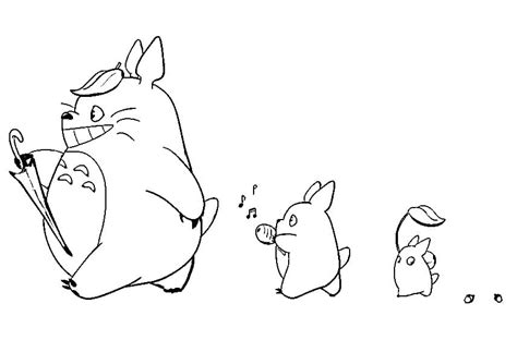 Dibujos De Totoro 3 Para Colorear Para Colorear Pintar E Imprimir