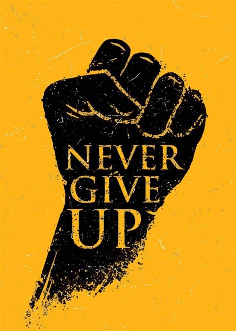 A Fist That Says Never Give Up