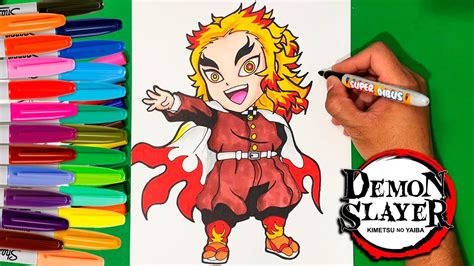 Como Dibujar A Kyojuro Rengoku Del Anime Kimetsu No Yaiba Demon Slayer