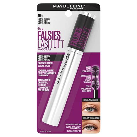 Máscara para pestañas Maybelline The Falsies lash lift 195 ultra negro