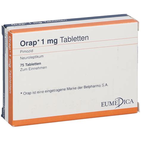 Orap 1 Mg 75 St Mit Dem E Rezept Kaufen Shop Apotheke