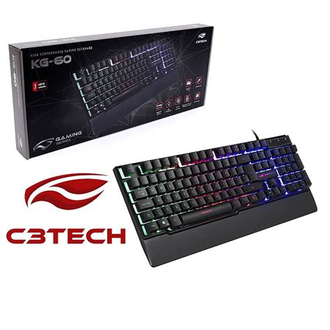 Teclado C3TECH Gamer ABNT2 107 TECLAS USB KG 60BK GM ECOMMERCE SERVICE
