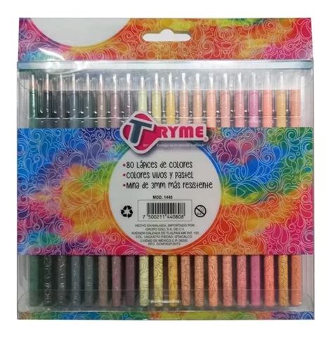 Lapices De Colores Premium Profesionales Tryme Pastel Neo