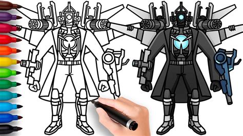 How To Draw New Titan Speakerman Upgraded Skibidi Toilet Multiverse