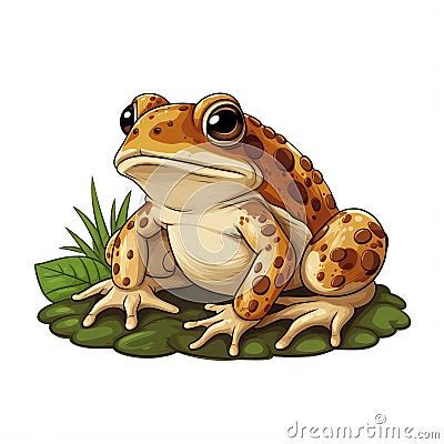 Simple Toad Clip Art With White Margins And Easy Cropping Royalty Free