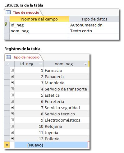 Base De Datos Componentes De Una Base De Datos Access