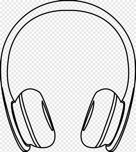 Headphones Drawing Music Drawn White Electronics Png Pngegg
