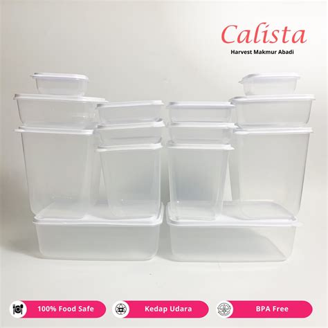 Jual KONTAINER MAKANAN CALISTA OTARU 7G BENING 14 PCS WADAH PENYIMPANAN