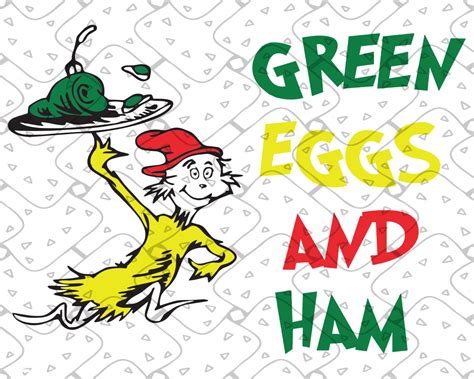 Dr Seuss Green Eggs And Ham Svg Dr Seuss Svg Dr Seuss Etsy