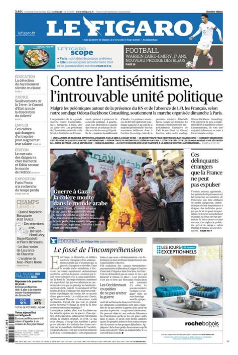 Le Figaro édition numérique du 10 novembre 2023