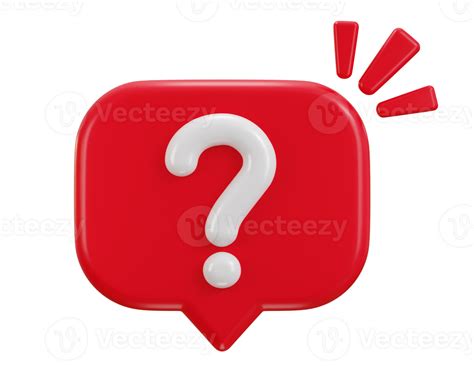 D Question Mark Icon Sign On Asking Faq And Qa Answer Solution