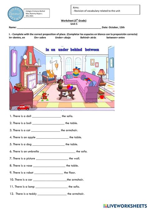 Worksheet 5 Grade Interactive Worksheet 5th Grade Age English At Home