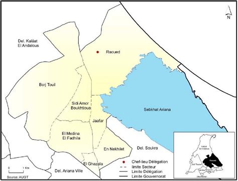 Carte De La D L Gation De Raoued