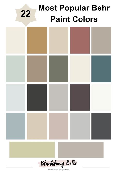 Behr Paint Color Names