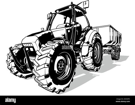 Dessin Tracteur Avec Remorque Facile Dessin De Tracteur Avec Remorque