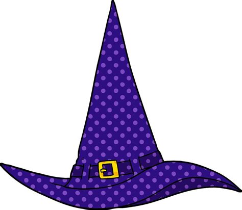 chapeau de sorcière de dessin animé 12418593 Art vectoriel chez Vecteezy