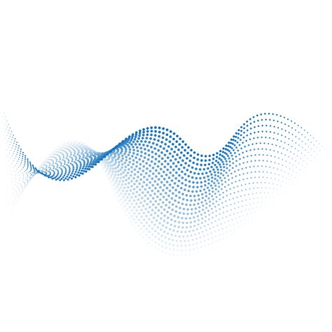 Beautiful Abstract Wave Line Dot Technology Background Png