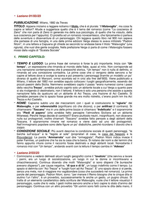 Letteratura Italiana 1 I Malavoglia Lezione 01 03 PUBBLICAZIONE