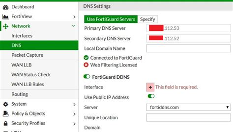 technical tip ddns update with public ip on inter fortinet community
