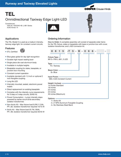 Tel Omnidirectional Taxiway Edge Light Led Runway And Taxiway Elevated